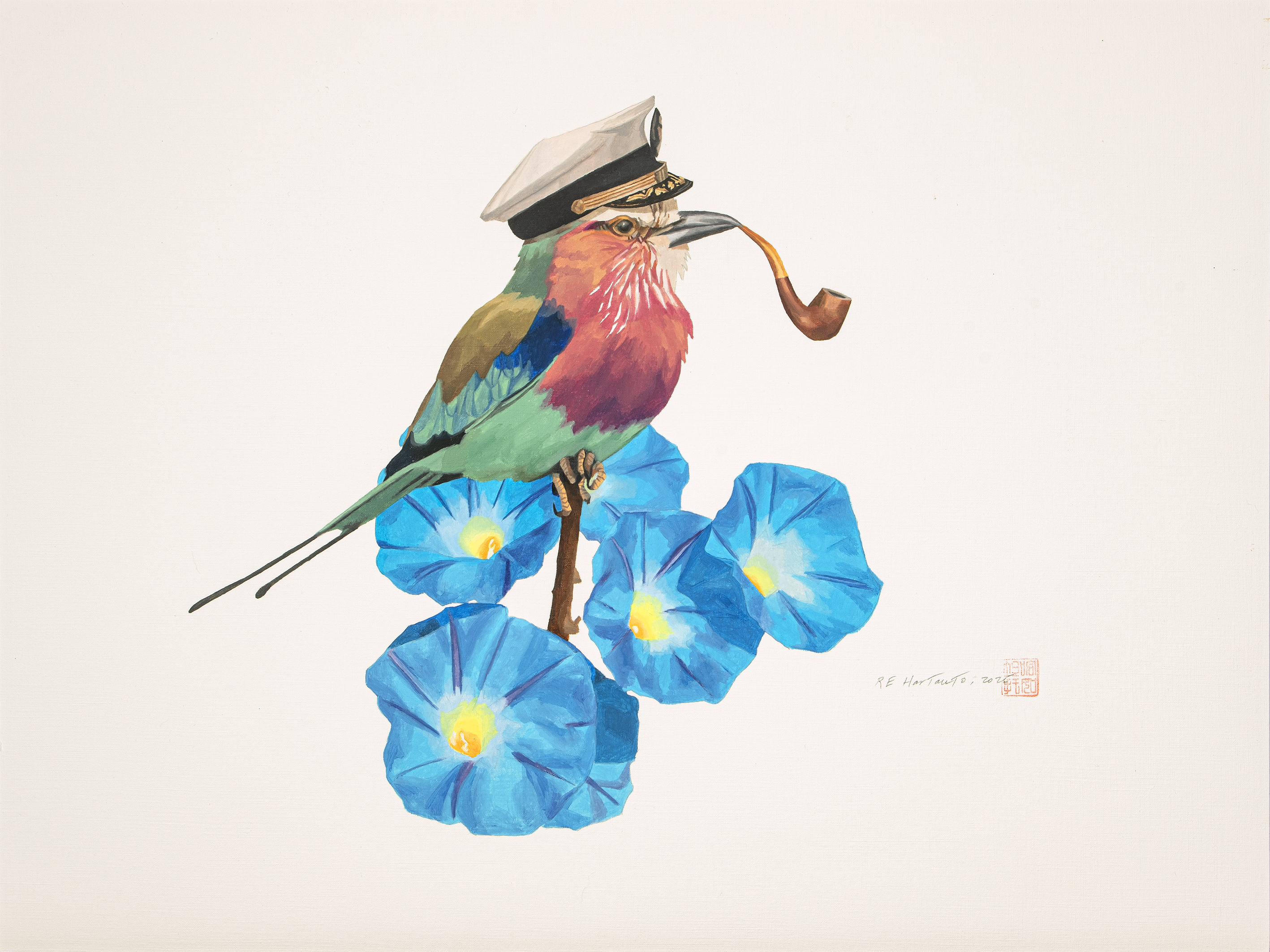 “The Charmer no. 3”, 36 x 48 cm, oil on Clairefontaine 240 gsm oil ...